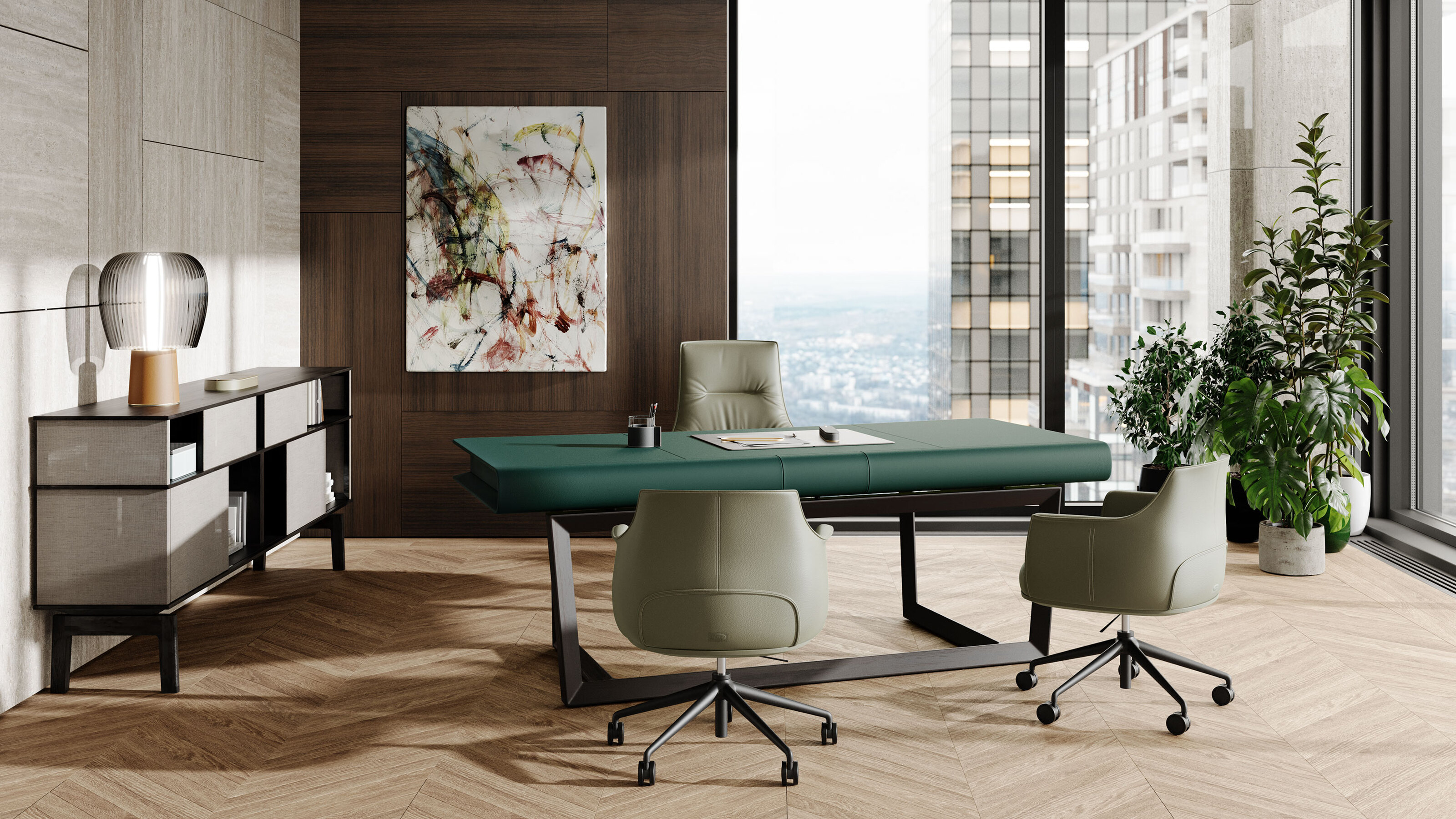 Archibald Task: Italian Luxury Office Chair by Jean-Marie Massaud