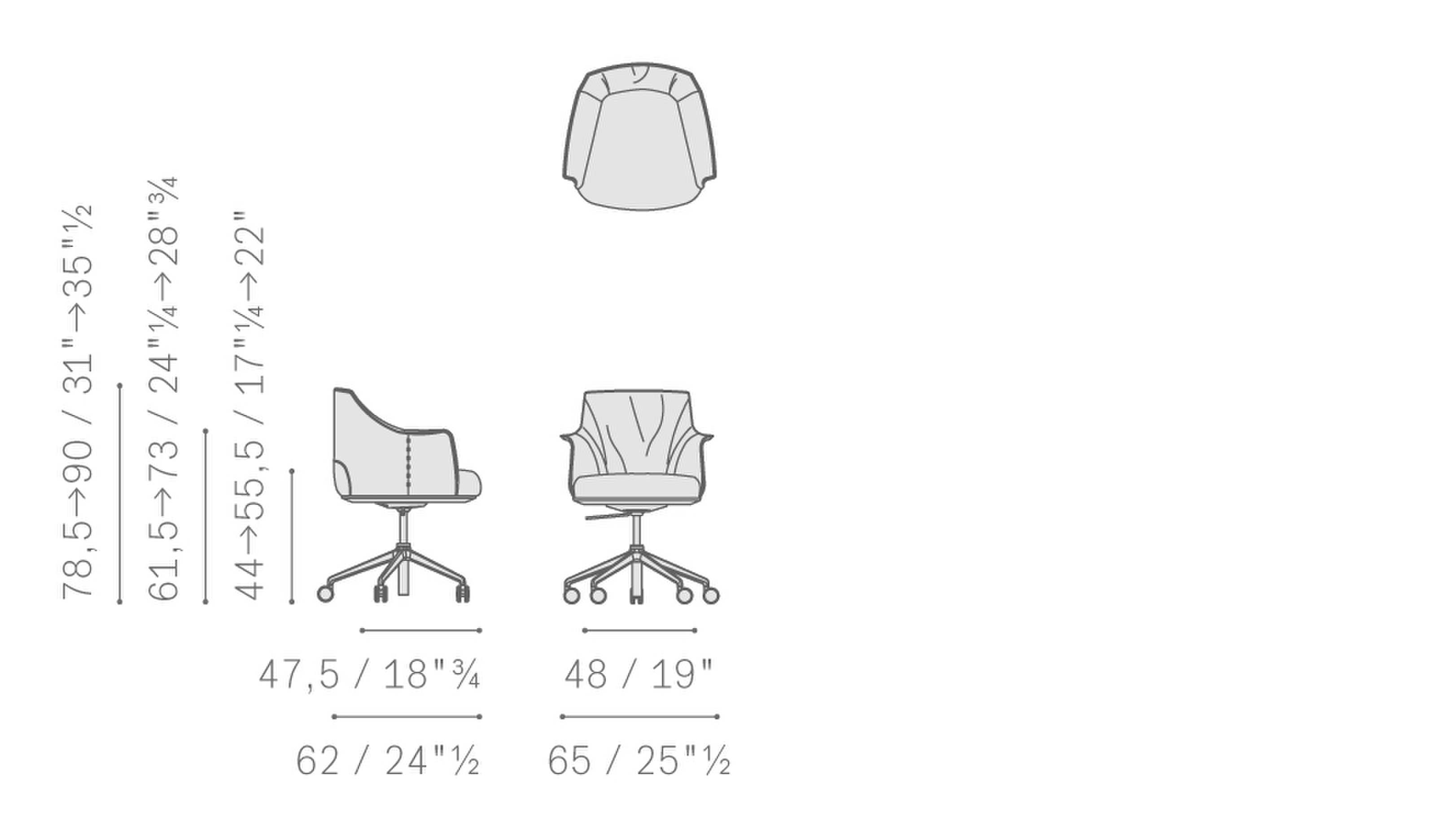 Archibald Task: Italian Luxury Office Chair by Jean-Marie Massaud