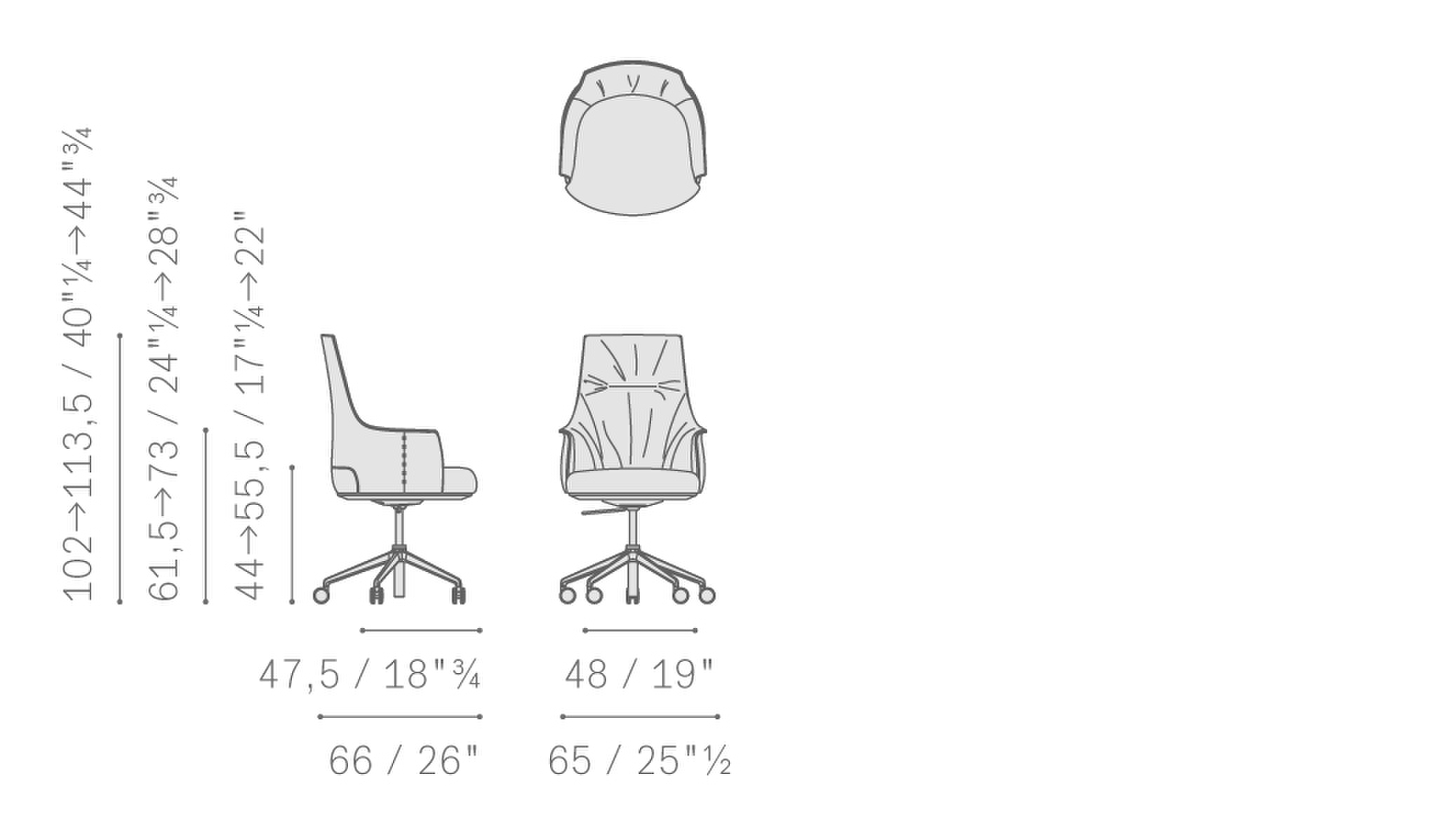 Archibald Task: Italian Luxury Office Chair by Jean-Marie Massaud