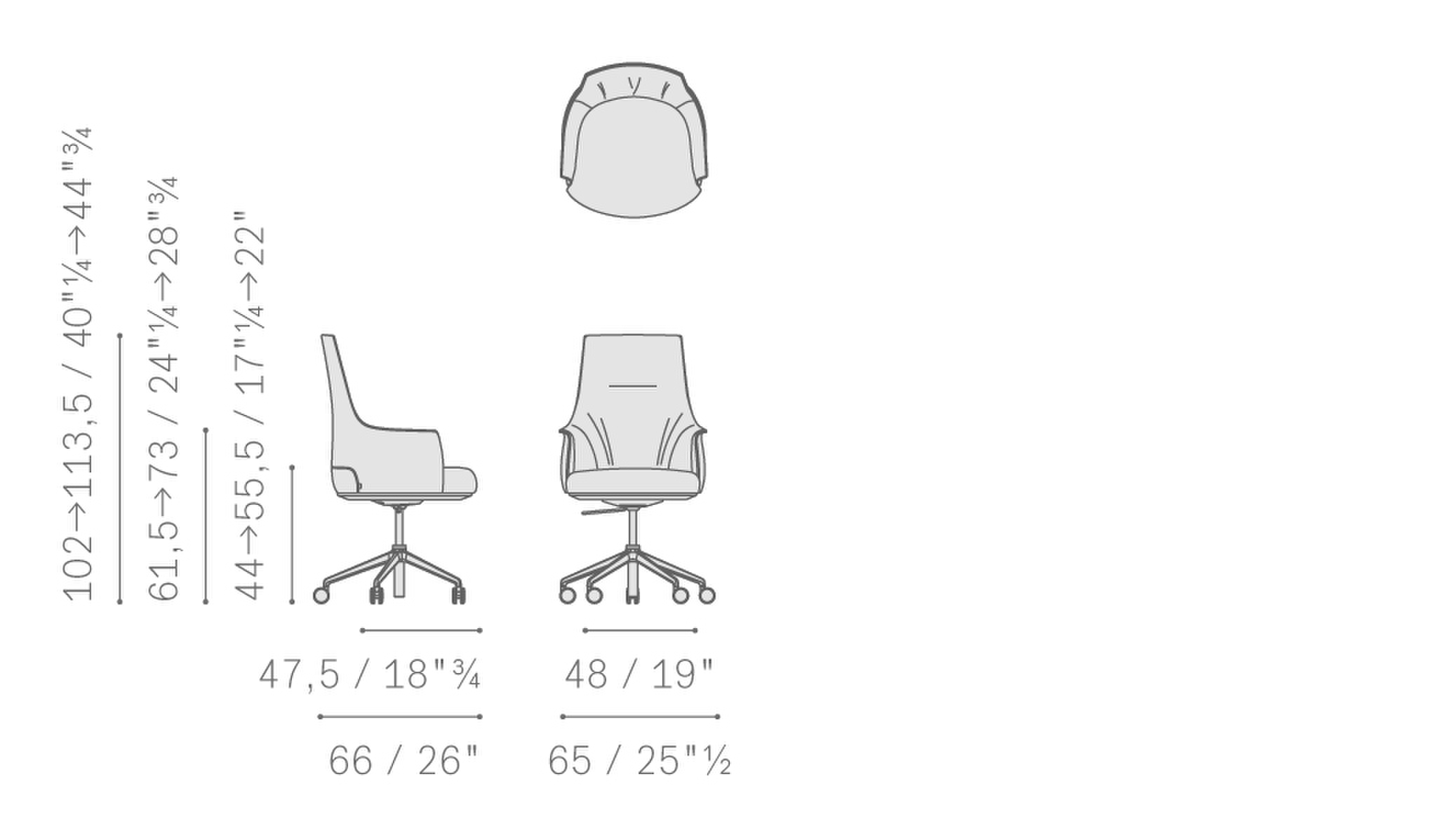 Archibald Task: Italian Luxury Office Chair by Jean-Marie Massaud