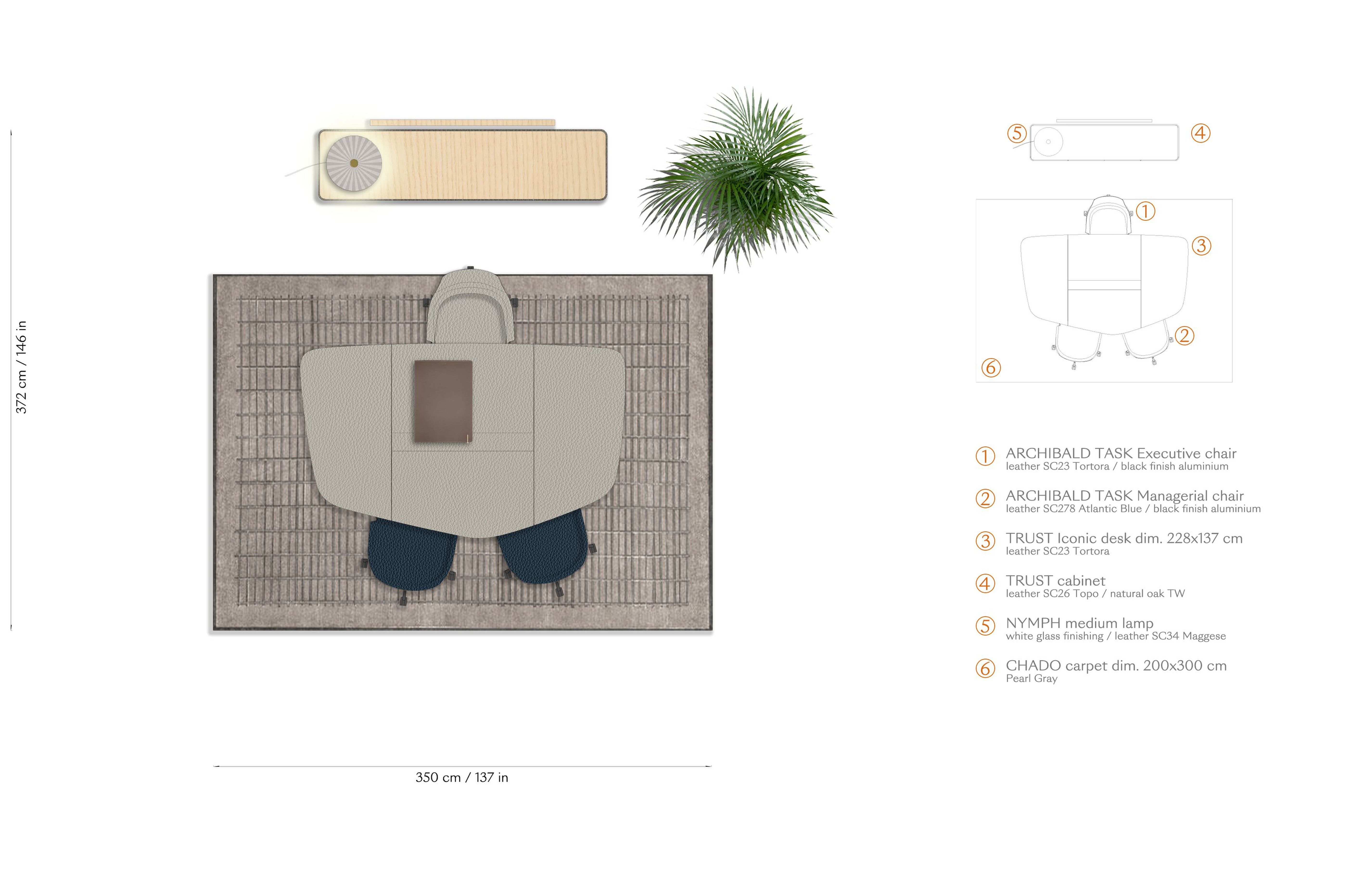 Archibald Task: Italian Luxury Office Chair by Jean-Marie Massaud