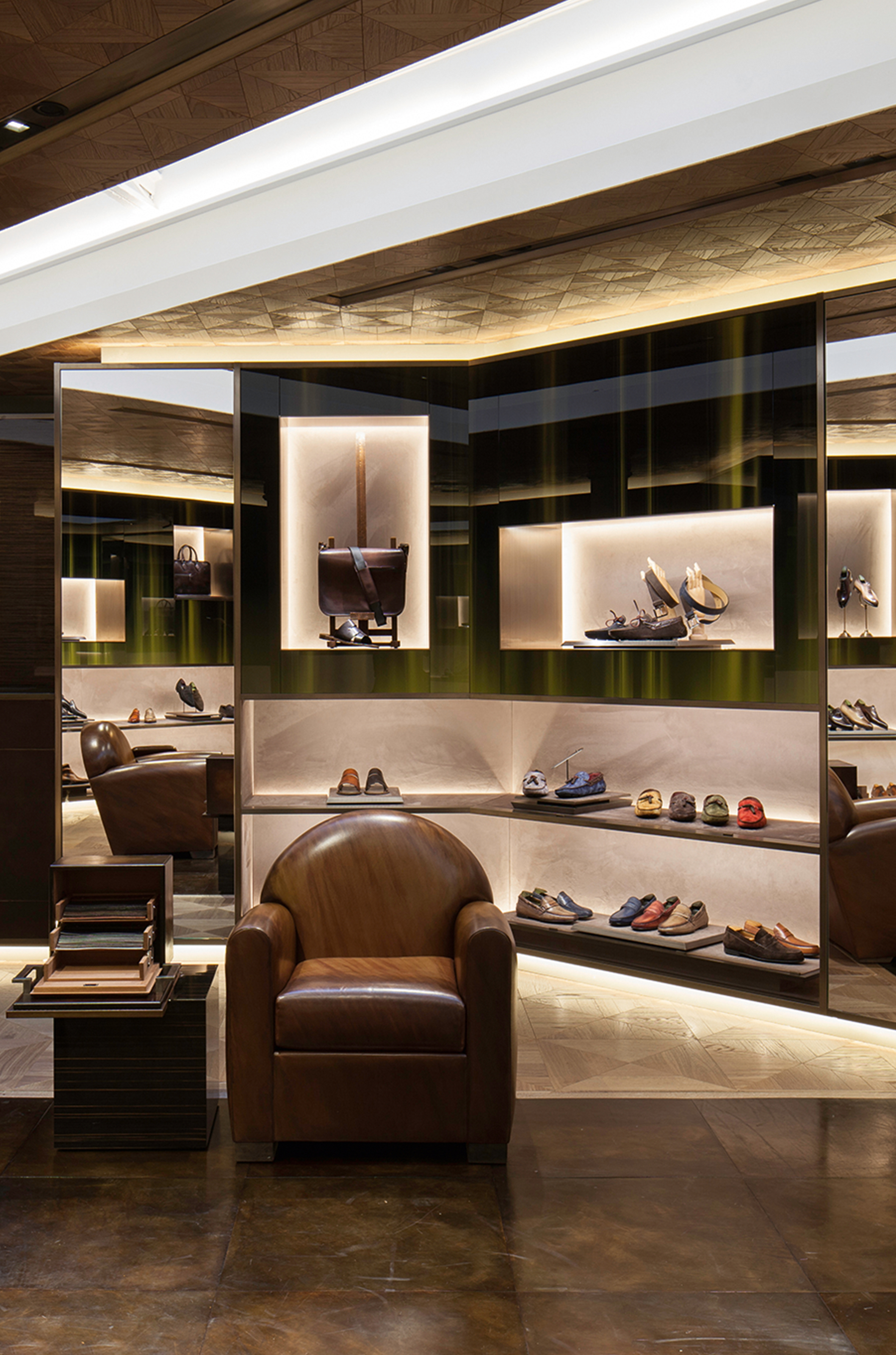 Berluti Boutiques | Custom Leather Furnishings