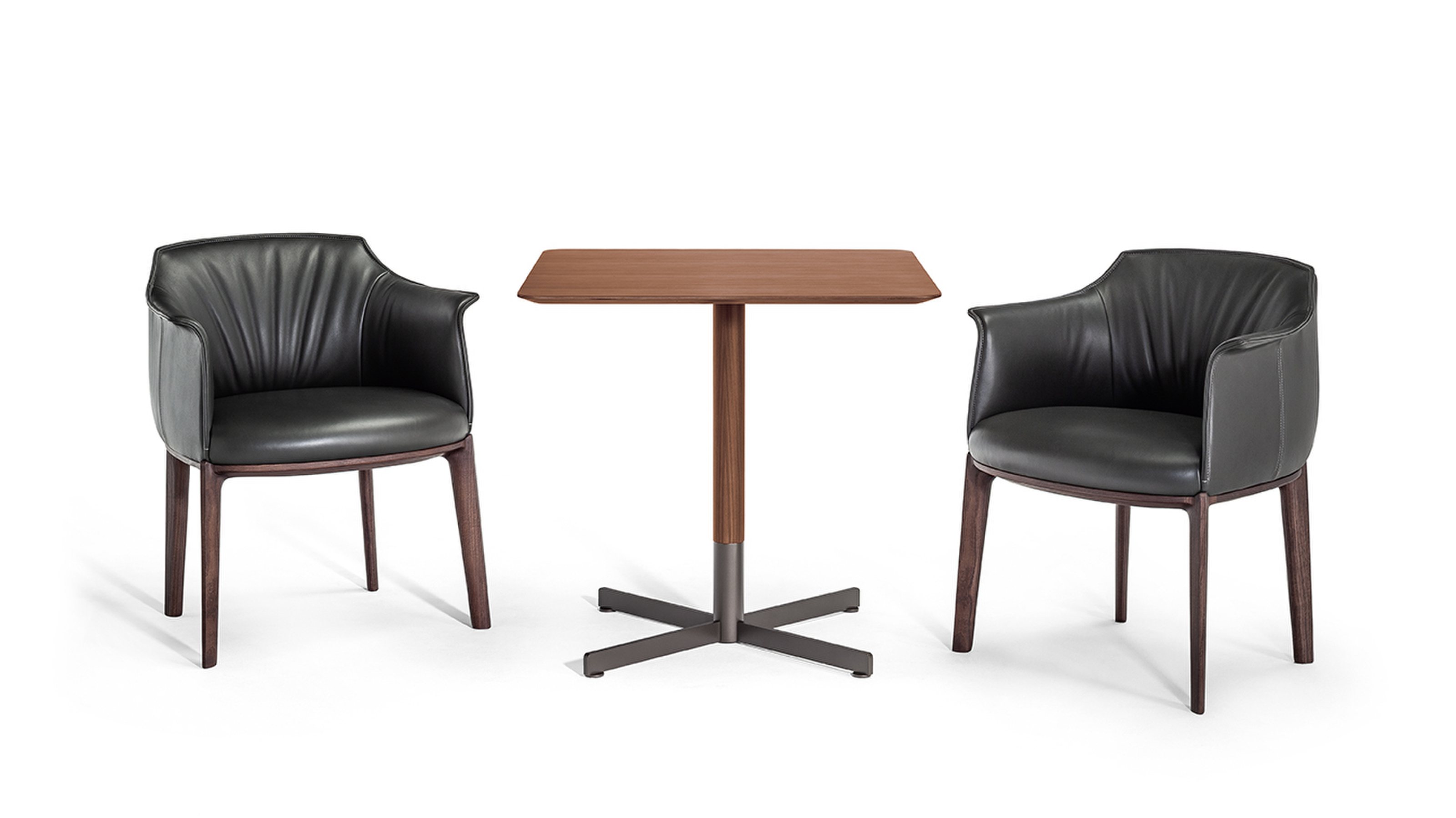Bob Bistrot | Square small table - Jean-Marie Massaud