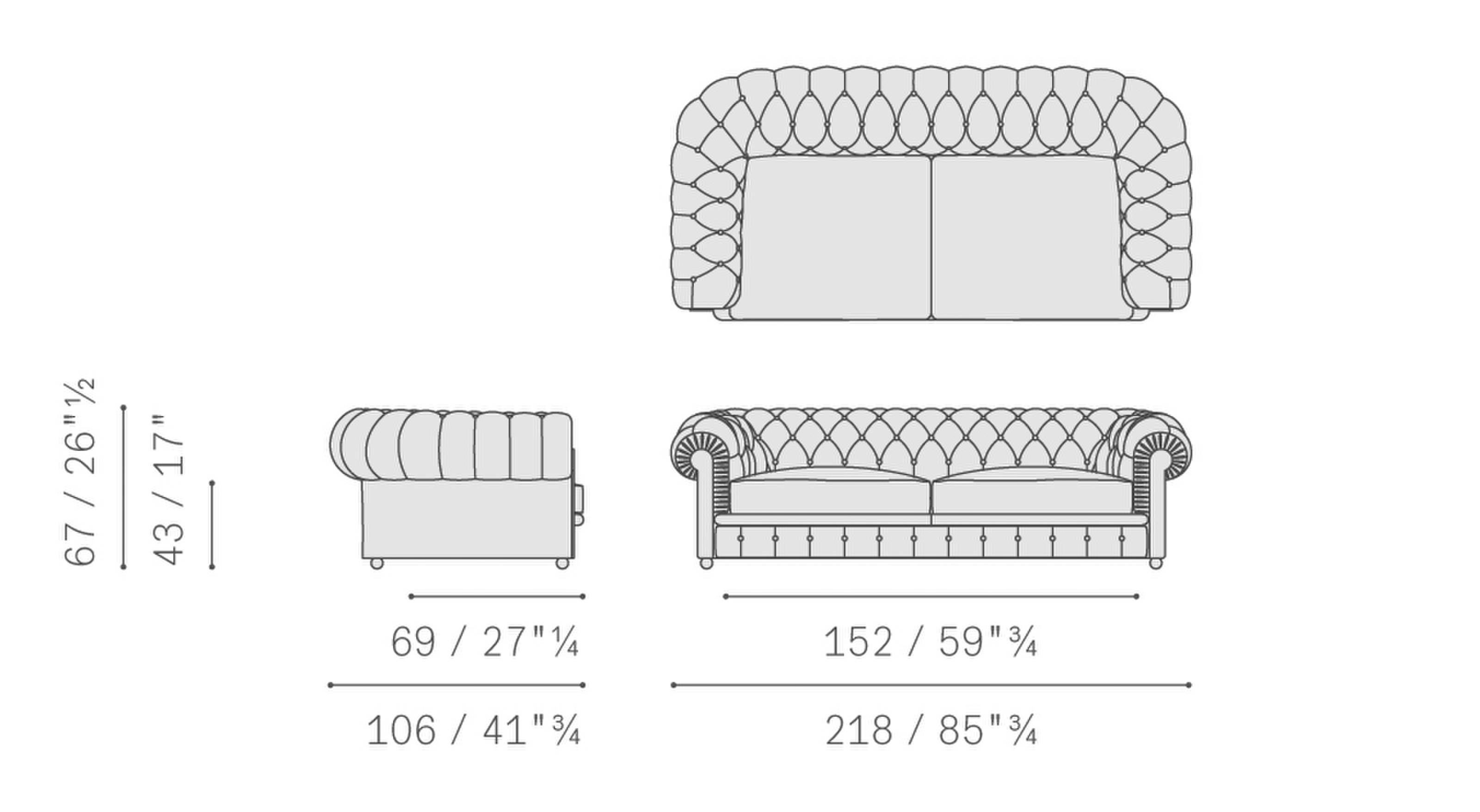 Chester One Sofas by Renzo Frau | Poltrona Frau