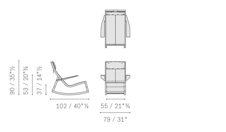 Don'do | Rocking chair - Jean-Marie Massaud