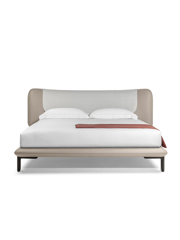 DUO Bed by Roberto Lazzeroni - Italian Leather Bed