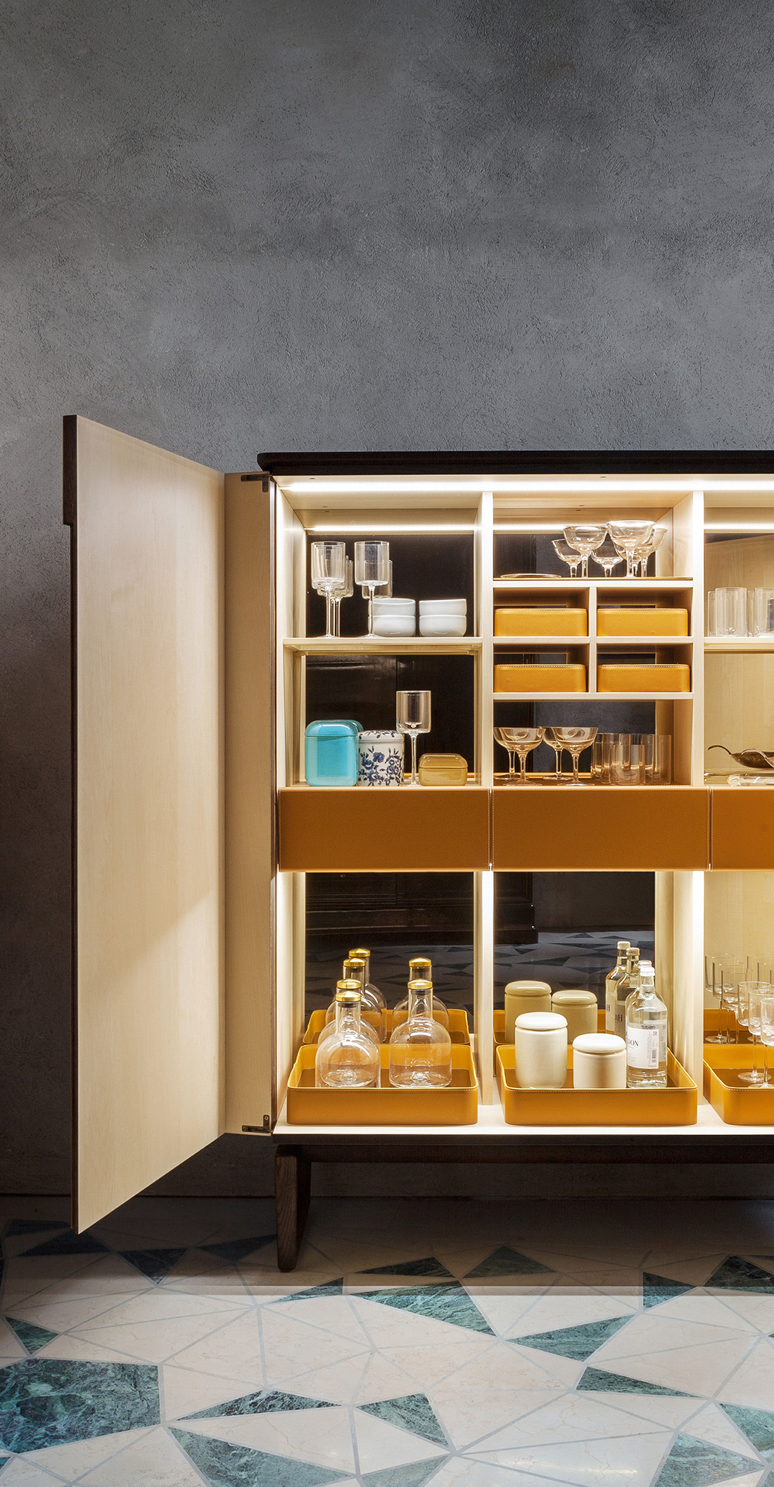 Fidelio Drinks Cabinet Italian Design Roberto Lazzeroni
