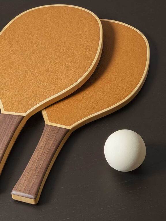 Wooden rackets ball | Fitness collection