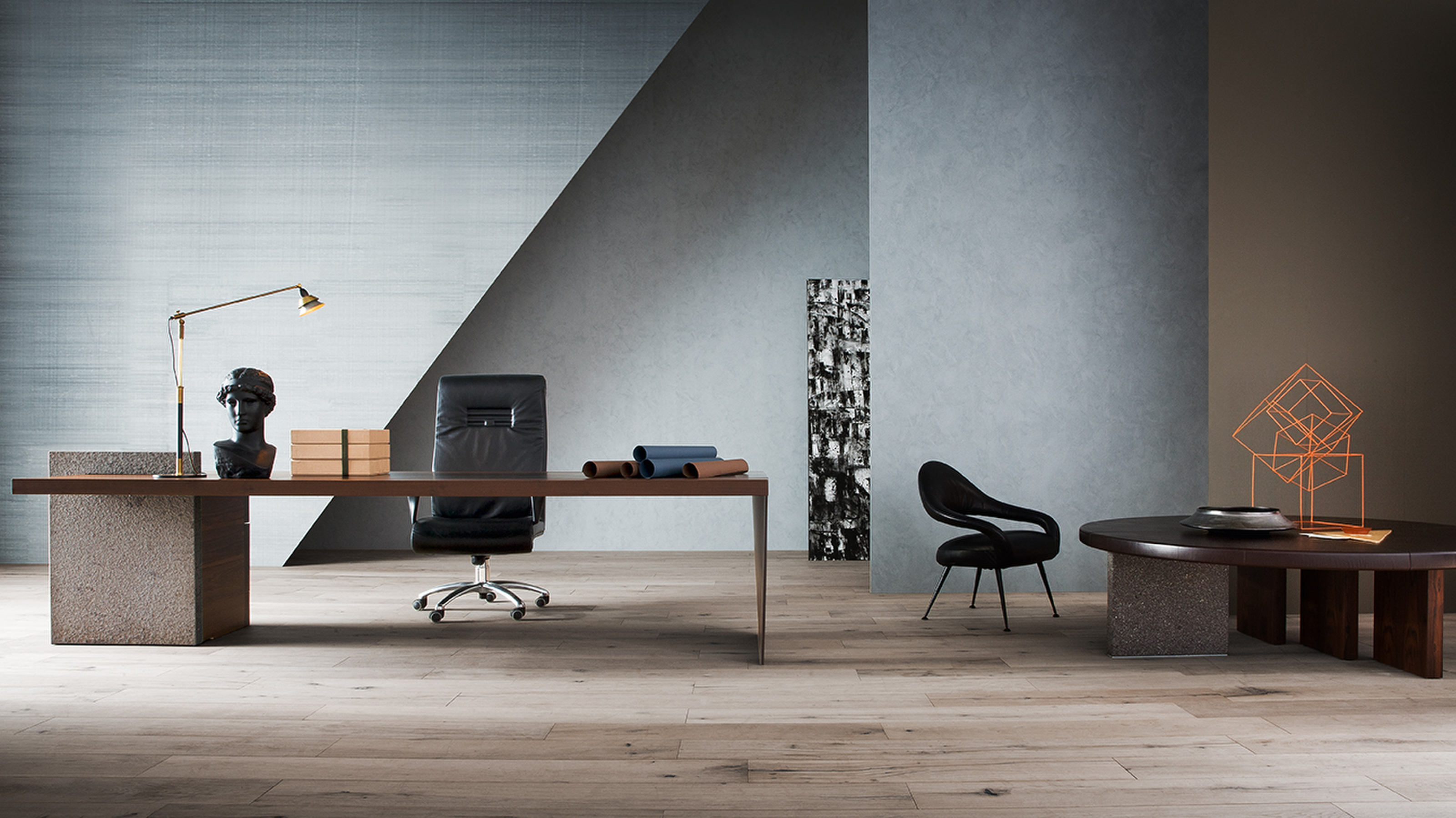 Forum - Italian Design Office Chair in Pelle Frau® - Poltrona Frau