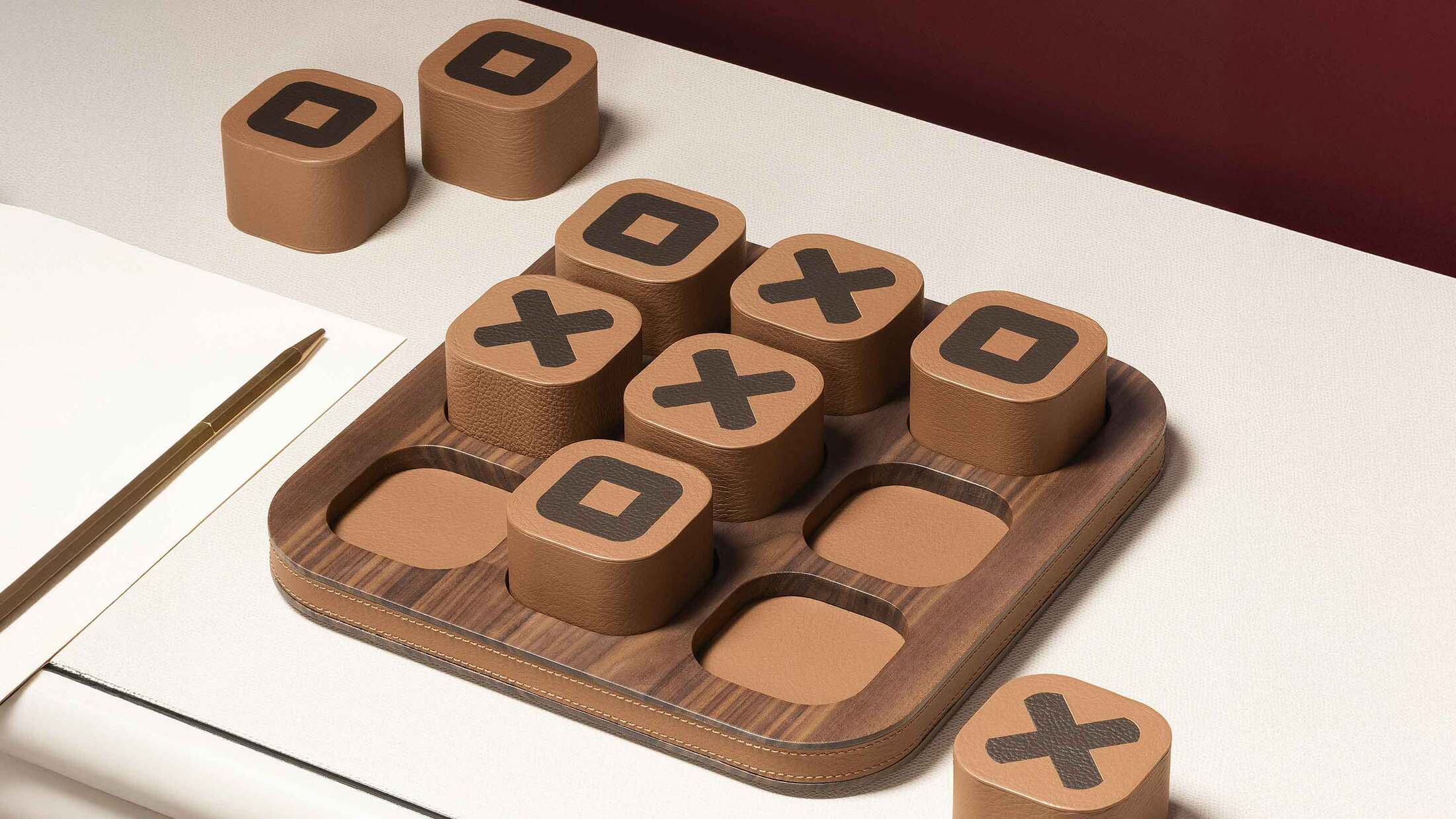Tic-Tac-Toe by Giobagnara x Poltrona Frau - Luxury Games