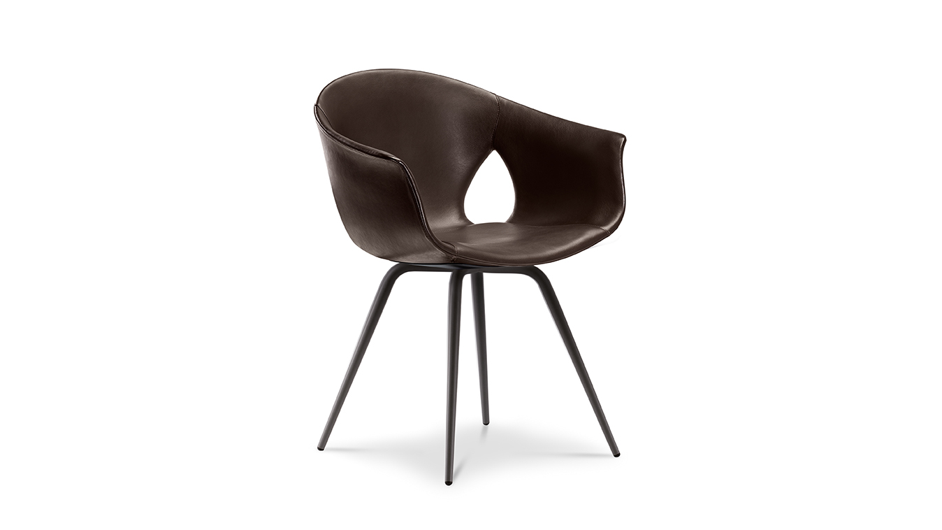 Ginger Ale Italian Luxury Small Armchair with Metal Legs by Roberto ...