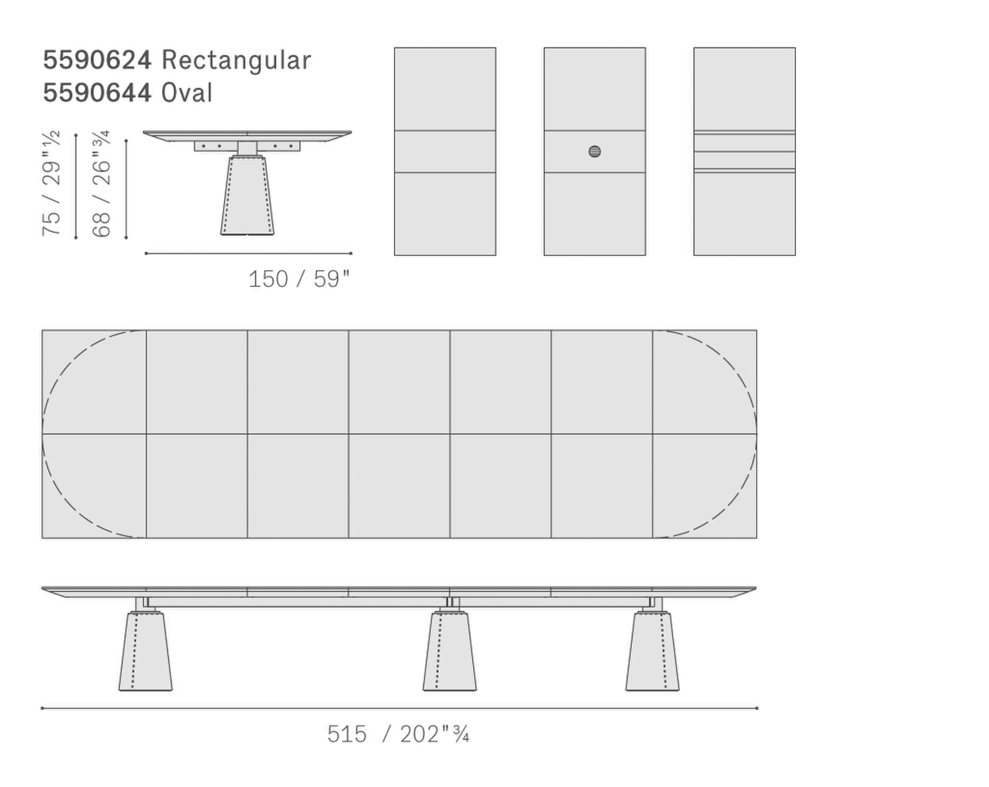Mesa Due | Rectangular meeting table