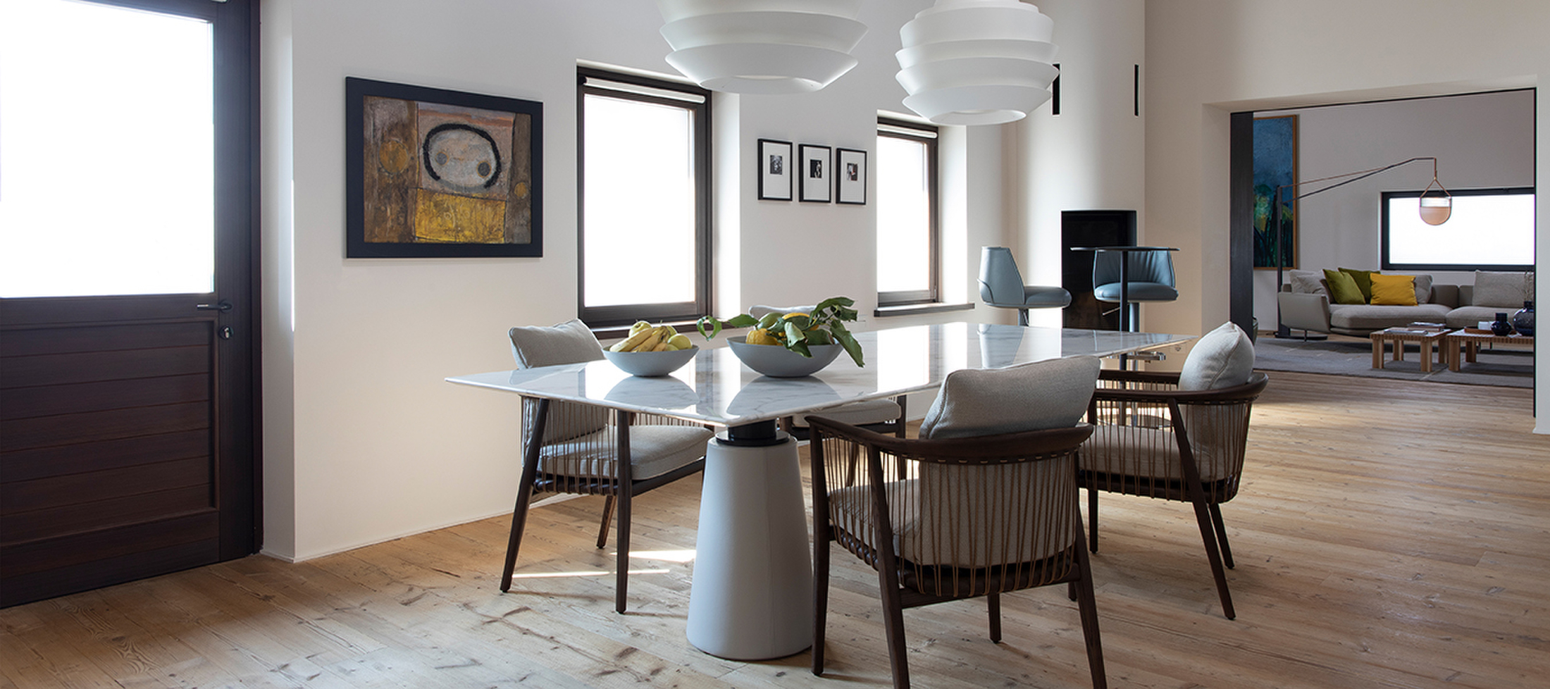 Mesa Due | Rectangular table - Lella and Massimo Vignelli