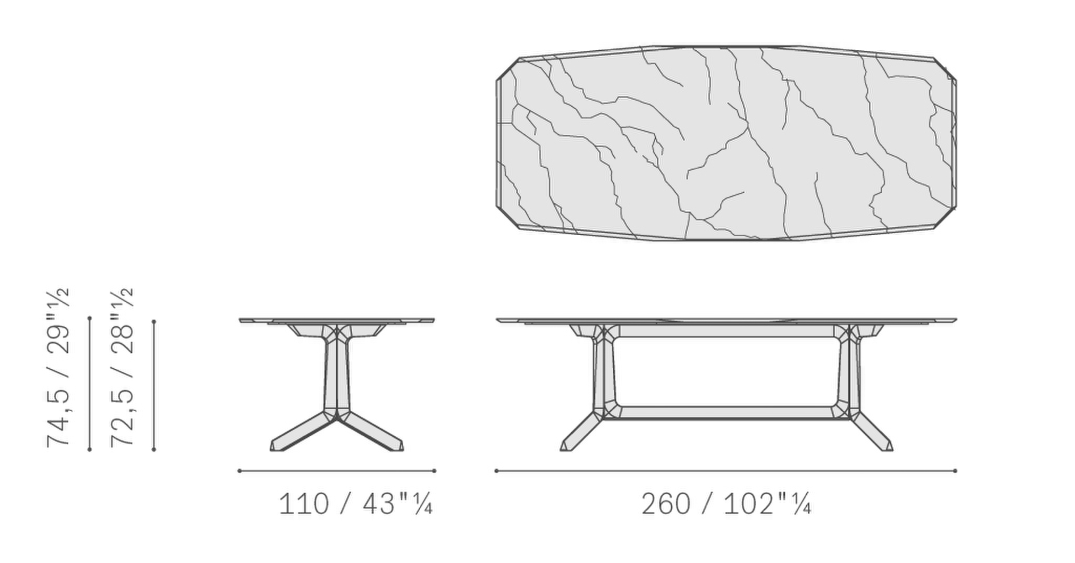 Othello | Rectangular table - Roberto Lazzeroni