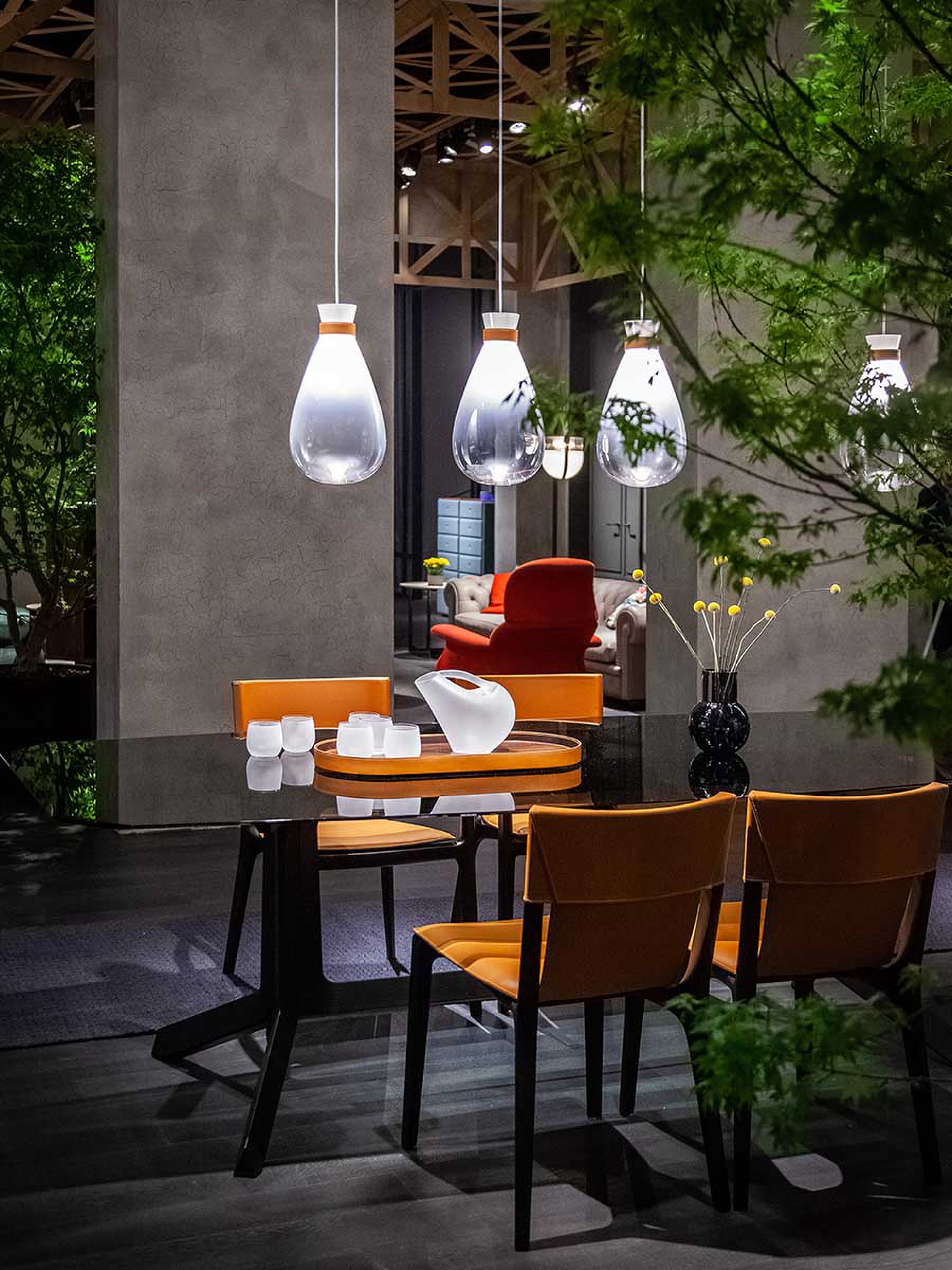 Soffi | Linear pendant lamp - GamFratesi